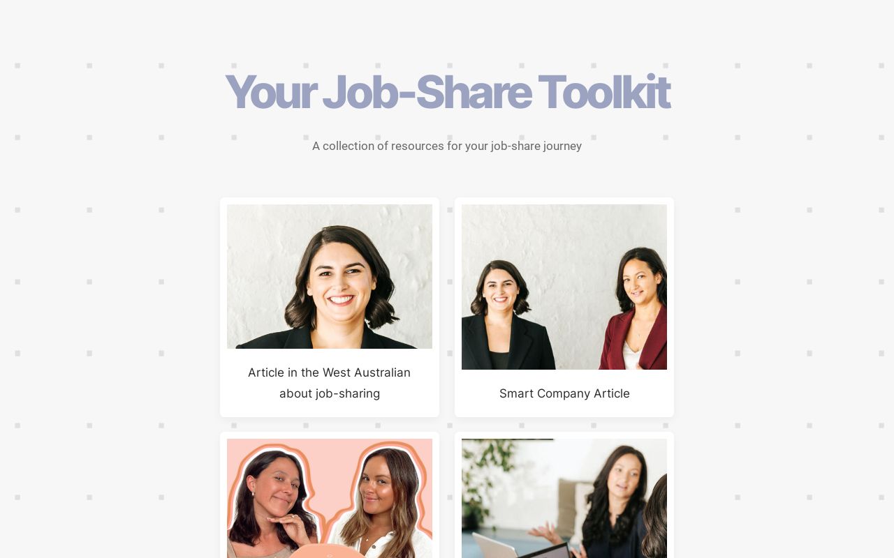 Job Sharing Resources